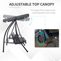 China Upgrade Your Patio with AJUNION 3 Seater Garden Swing Hammock Chair 30kg Weight Limit for sale