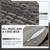 China AJUNION 9 Piece Wicker Outdoor Furniture Rattan Sofa Set Comfortable PE Wicker Rattan for sale