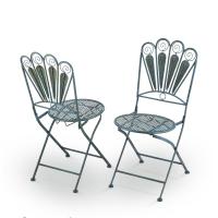 China Foldable Table and Chair Patio Set Peacock-Inspired Bistro Set for Any Gathering for sale