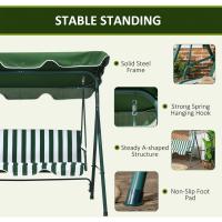 China Outdoor Garden Metal Frame Patio Swing Chair with Canopy and Stylish Design for sale