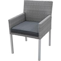 China Mail Packing Y 7 Piece Garden Furniture Table and Chairs Set with PE Wicker Rattan for sale