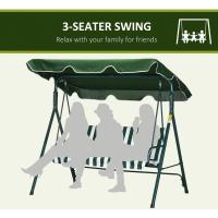 China Outdoor Garden Metal Frame Patio Swing Chair with Canopy and Stylish Design for sale
