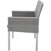 China Mail Packing Y 7 Piece Garden Furniture Table and Chairs Set with PE Wicker Rattan for sale