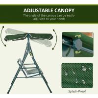 China Outdoor Garden Metal Frame Patio Swing Chair with Canopy and Stylish Design for sale