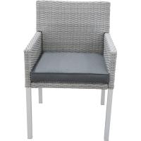 China Mail Packing Y 7 Piece Garden Furniture Table and Chairs Set with PE Wicker Rattan for sale