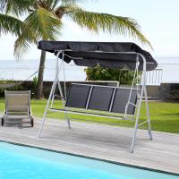 China 170W x 153H cm Metal Outdoor Swing Chair Garden Bench Hanging Hammock Chair Porch Swing for sale