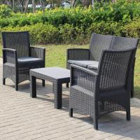 China Transform Your Patio into a Nordic Paradise with Plastic Dinning Table and Chair Set for sale