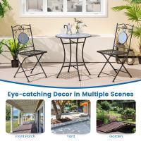 China Upgrade Your Outdoor Decor with AJUNION All Weather Bistro Set Table Size Dia24