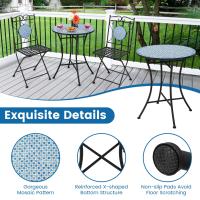 China Upgrade Your Outdoor Decor with AJUNION All Weather Bistro Set Table Size Dia24
