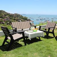 China Nordic Garden Set for Outdoor Patio Balcony Cafe Plastic Coffee Dinning Table and Chair for sale