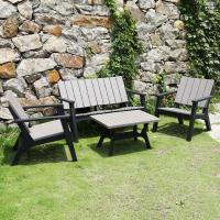 China Nordic Garden Set for Outdoor Patio Balcony Cafe Plastic Coffee Dinning Table and Chair for sale