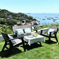 China Nordic Garden Set for Outdoor Patio Balcony Cafe Plastic Coffee Dinning Table and Chair for sale