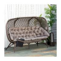 China Outdoor Standing W85xL205xH142cm Garden Egg Chair with Hollow Basket Design and Modern Style for sale