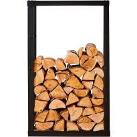 China Sturdy Steel Firewood Storage Rack for Indoor and Outdoor Large Size W40x D25 x H150cm for sale