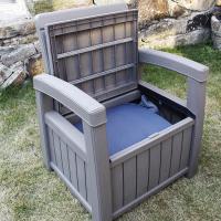 China Banquet Outdoor Garden Hotel Patio Waterproof Plastic Loveseat Sofa Chair Set with Table for sale