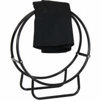 China Indoor and Outdoor Firewood Rack AJUNION Round Log Holder 3.72kg Powder Coated Steel for sale