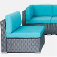 China Outdoor Indoor Patio Garden Balcony Pool Furniture Woven Rattan Sectional Modular Set for sale