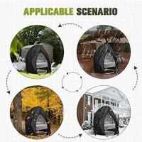 China Plain Dyed Outdoor Patio Waterproof Heavy Duty 600D Large Double Hanging Swing Chair Dust Protector Covers for sale