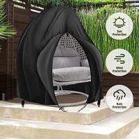 China Plain Dyed Outdoor Patio Waterproof Heavy Duty 600D Large Double Hanging Swing Chair Dust Protector Covers for sale