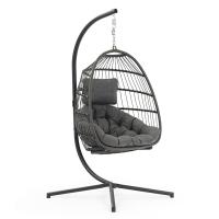 China Stylish Hanging Hammock Chair for Patio Garden Cottage Courtyard or Beach Made of Metal for sale