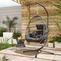 China Stylish Hanging Hammock Chair for Patio Garden Cottage Courtyard or Beach Made of Metal for sale