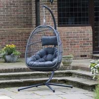 China Stylish Hanging Hammock Chair for Patio Garden Cottage Courtyard or Beach Made of Metal for sale