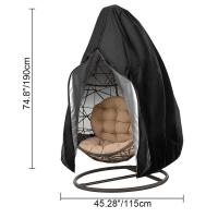China 600D Oxford PVC Single Hanging Swing Chair Dust Protector Covers for Outdoor Garden Patio for sale