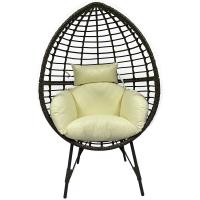 China Outdoor PE Rattan Egg Chair with Cushion Enjoy Your Outdoor Space in Comfort for sale