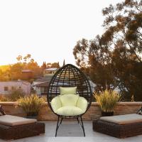 China Outdoor PE Rattan Egg Chair with Cushion Enjoy Your Outdoor Space in Comfort for sale