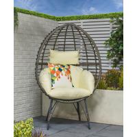 China Outdoor PE Rattan Egg Chair with Cushion Enjoy Your Outdoor Space in Comfort for sale