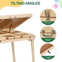 China Puzzle Board Cover Wooden Folding Drawers Jigsaw Puzzle Table with Legs 1500pcs AJUNION for sale