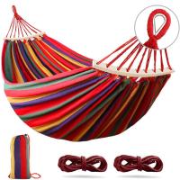 China Outdoor Indoor Garden Camping Portable Folding Ultralight Canvas Hanging Tree Swing Hammock for sale