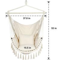 China 127*122*2.5cm Outdoor Garden Camping Patio Folding Portable Children Cotton Hanging Rope Swing Hammock Chair for sale