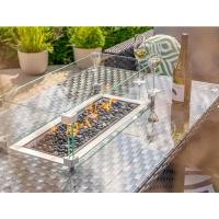 China Modular Furniture Wicker Rattan Outdoor Set with Fire Pit Table AJUNION Garden Design for sale