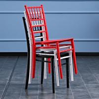 China Hotel Outdoor Stackable Resin Napoleon Tiffany Chiavari Dining Chair with Custom Logo for sale