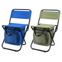China Lightweight Folding Backrest Stool Portable Camouflage Beach Seat Chair with Bag for sale