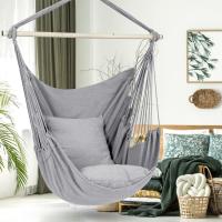 China Park Outdoor Garden Camping Patio Folding Portable Cotton Hanging Rope Hammock Swing Chair for sale