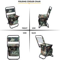 China Lightweight Folding Backrest Stool Portable Camouflage Beach Seat Chair with Bag for sale