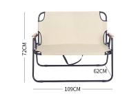 China Lightweight 2 Person Portable Collapsible Beach Chair for Camping and Hunting for sale