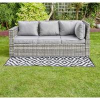 China 9 Seater Rattan Woven Garden Furniture Set with Modern Design and Adjustable Table for sale