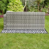China 9 Seater Rattan Woven Garden Furniture Set with Modern Design and Adjustable Table for sale