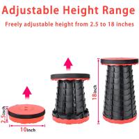China Camping Outdoor Travel Portable Lightweight Plastic Folding Stool for Park and Garden for sale