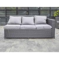 China Garden Set AJUNION 8 Seater Outdoor Furniture Rattan Corner Lounge Sofa Set for Backyard for sale