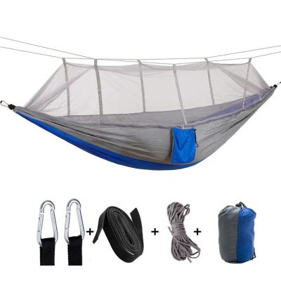 China Outdoor Garden Portable Camping Hammock with Mosquito Net and Lightweight Material for sale