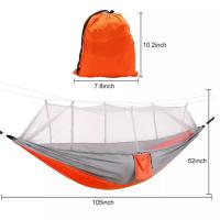 China Outdoor Garden Portable Camping Hammock with Mosquito Net and Lightweight Material for sale