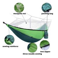 China Outdoor Garden Portable Camping Hammock with Mosquito Net and Lightweight Material for sale