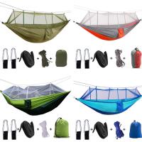 China Outdoor Garden Portable Camping Hammock with Mosquito Net and Lightweight Material for sale