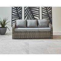 China All Weather Rattan Outdoor Sofa Set Three Seater L182xW70xH78cm Cushion Thickness 9cm for sale