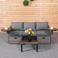 China Garden Backyard Lounge Sofa Set with PE Wicker Rattan in Various Sectional Design for sale