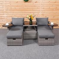 China Garden Backyard Lounge Sofa Set with PE Wicker Rattan in Various Sectional Design for sale
